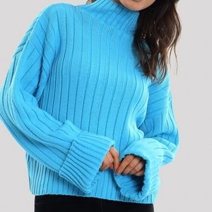Sweaters | Turquoise Turtle Neck Sweater | Poshmark